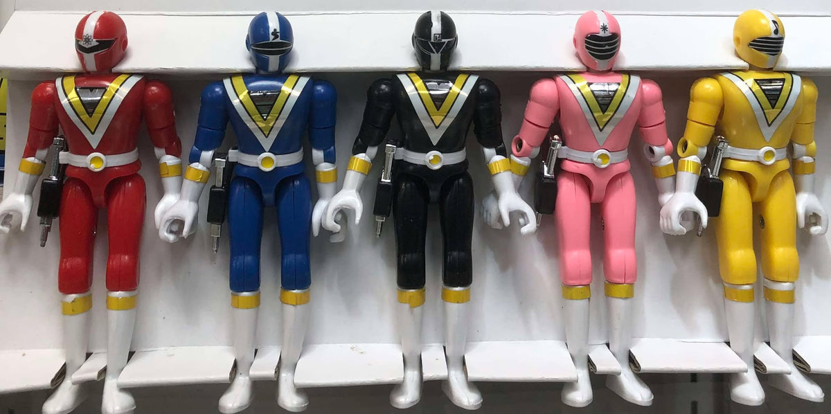 Super Rangers 5 Ranger Set (Chikyu Sentai Fiveman Taiwan Bootleg ...