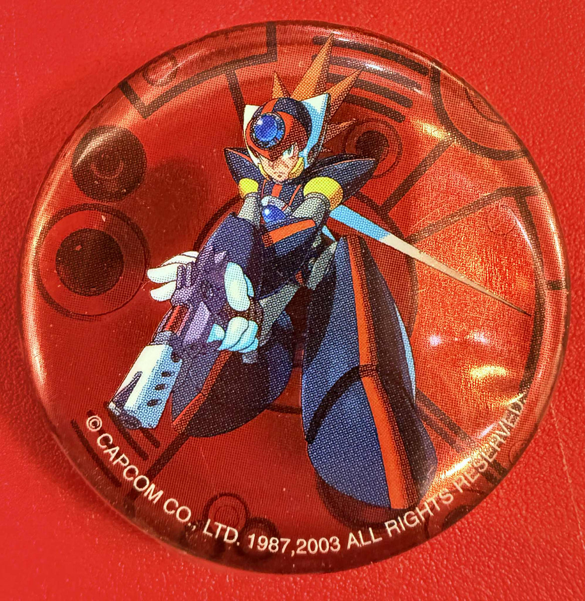 Capcom Mega Man X7: Axl 1" Metal Button 2003 – Anime City Incorporated