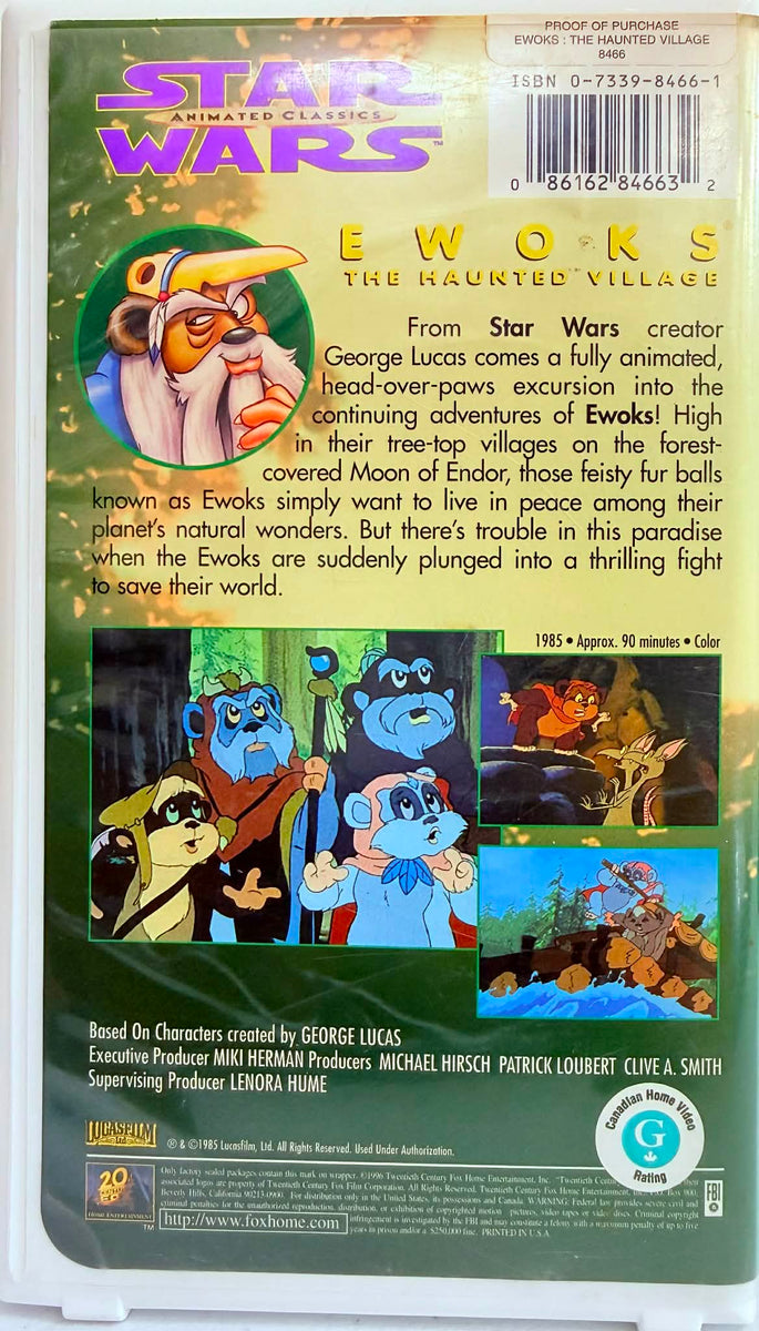 Star Wars Animated Classics Ewoks: The Haunted Village VHS – Anime City ...